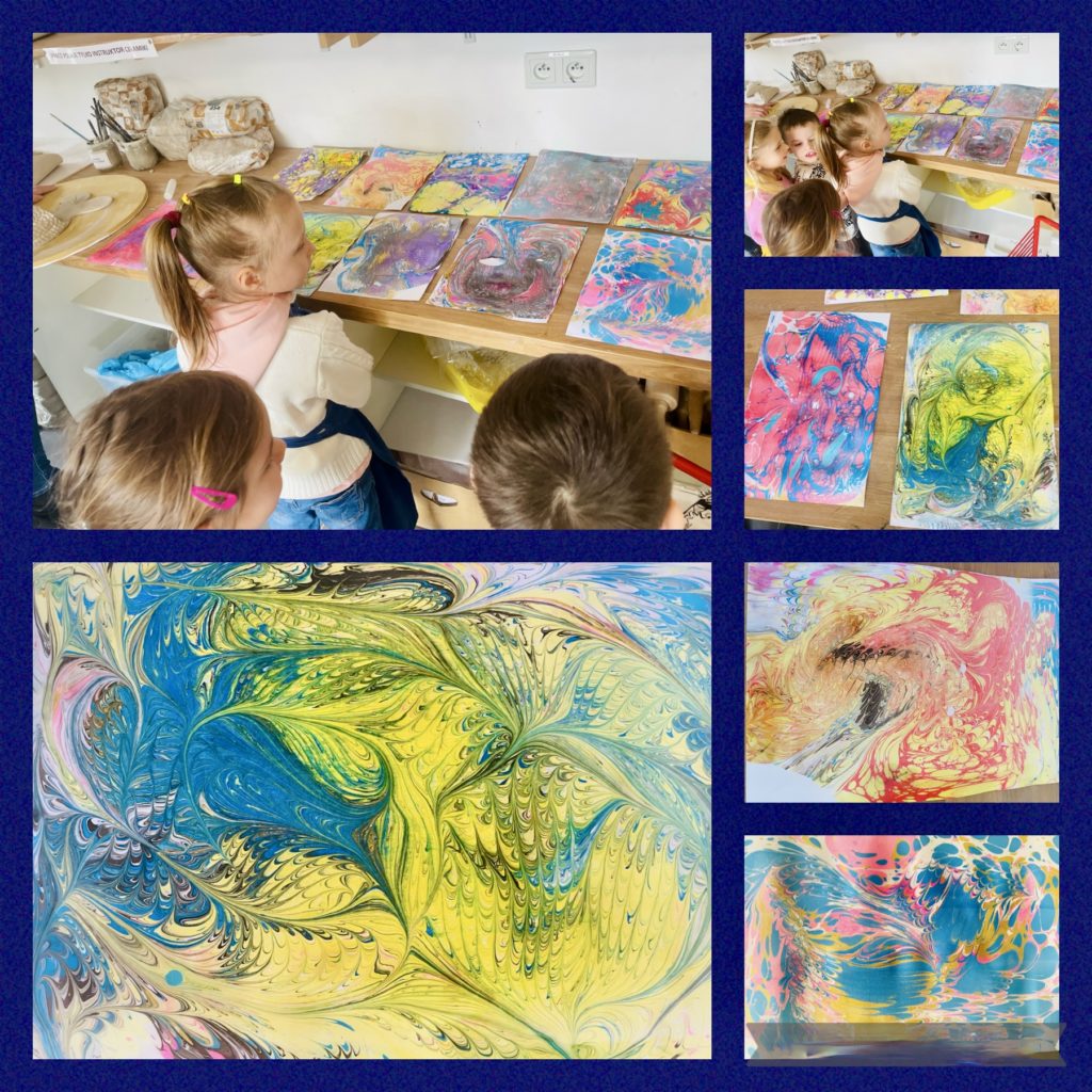 ArtLab – Malowanie na wodzie – Prywatne Przedszkole Lauder-Morasha